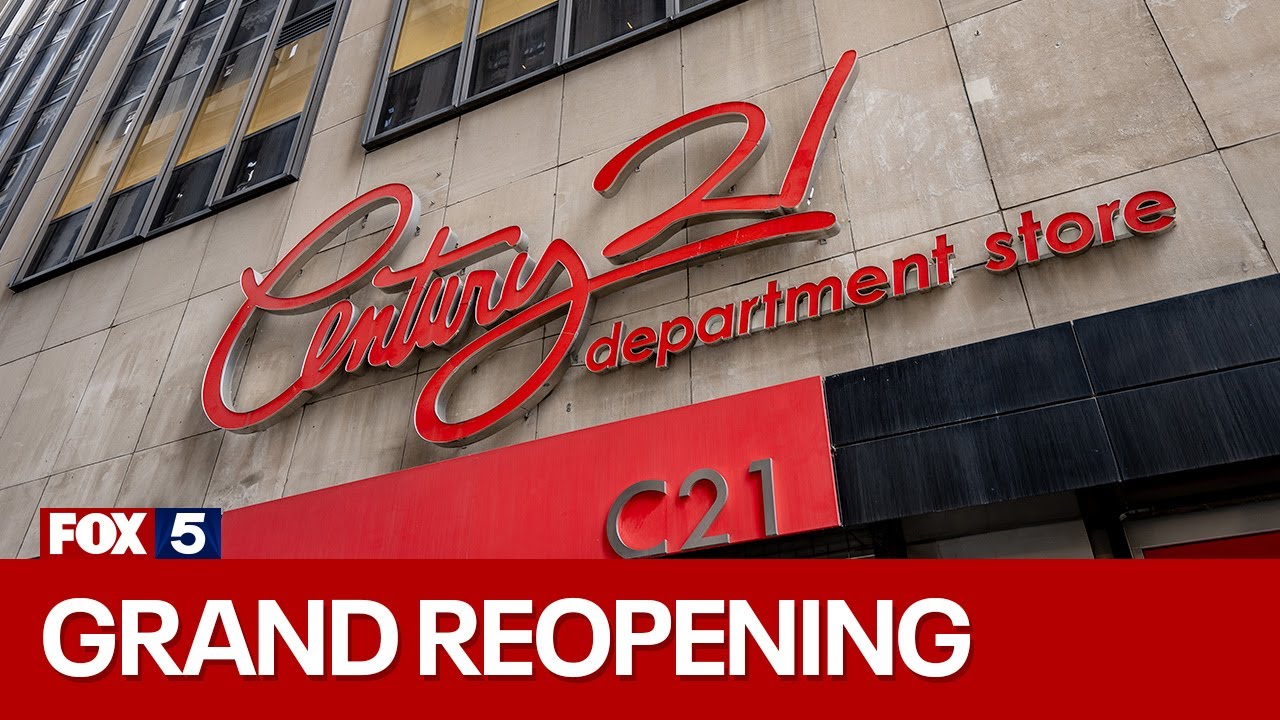 Century 21 reopening: Flagship store returns to Lower Manhattan - YouTube