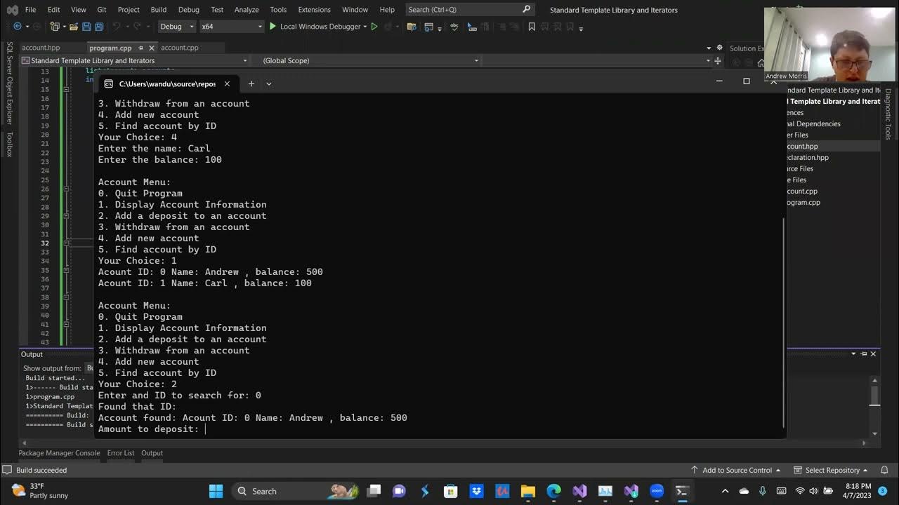 Standard Template Library and Iterators C++ - Winter 2023 - ASM - YouTube