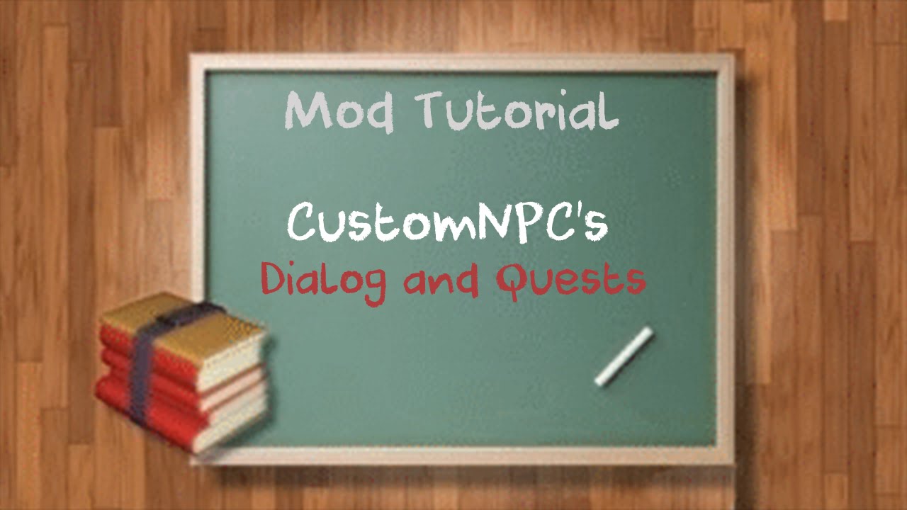 Tutorial Series - Minecraft - CustomNPC's - Dialog & Quests - YouTube