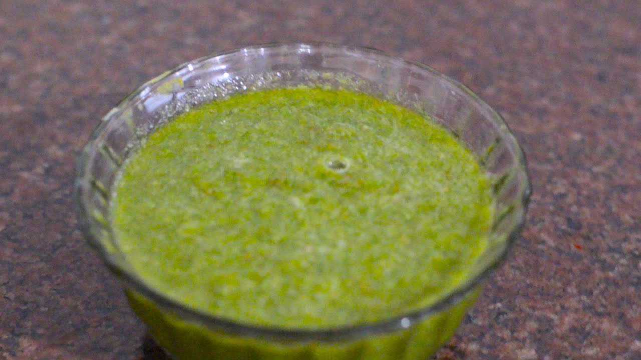 Green Chutney Recipe : Mint Corriender Chilli sauce: how to make Hari ...