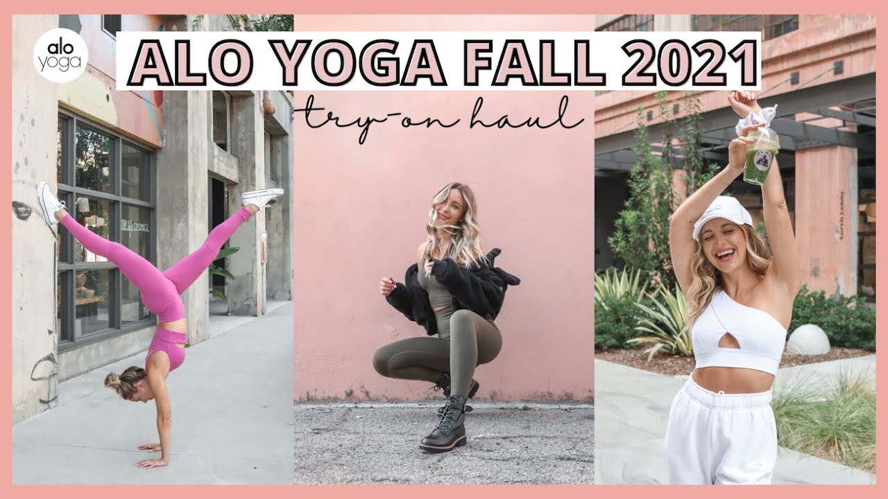 Alo Yoga Try-on Haul Fall 2021 🍁 7 FALL OUTFITS! | Activewear Haul ...