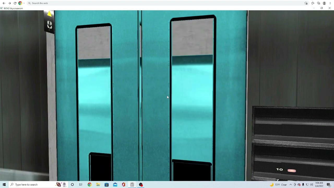 Skyscraper sim Dover impulse elevator - YouTube