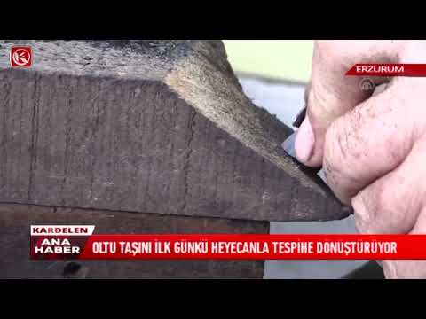 Kardelen TV | Oltu Taşını İlk Günkü Heyecanla Tespihe Dönüştürüyor