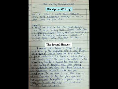 Write a descriptive paragraph about a place you recently visited ...