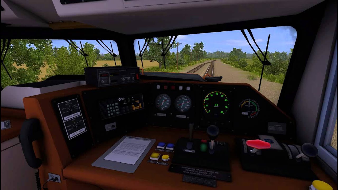 Cab view of BNSF EMD SD75M by www.srstrainz.com - YouTube