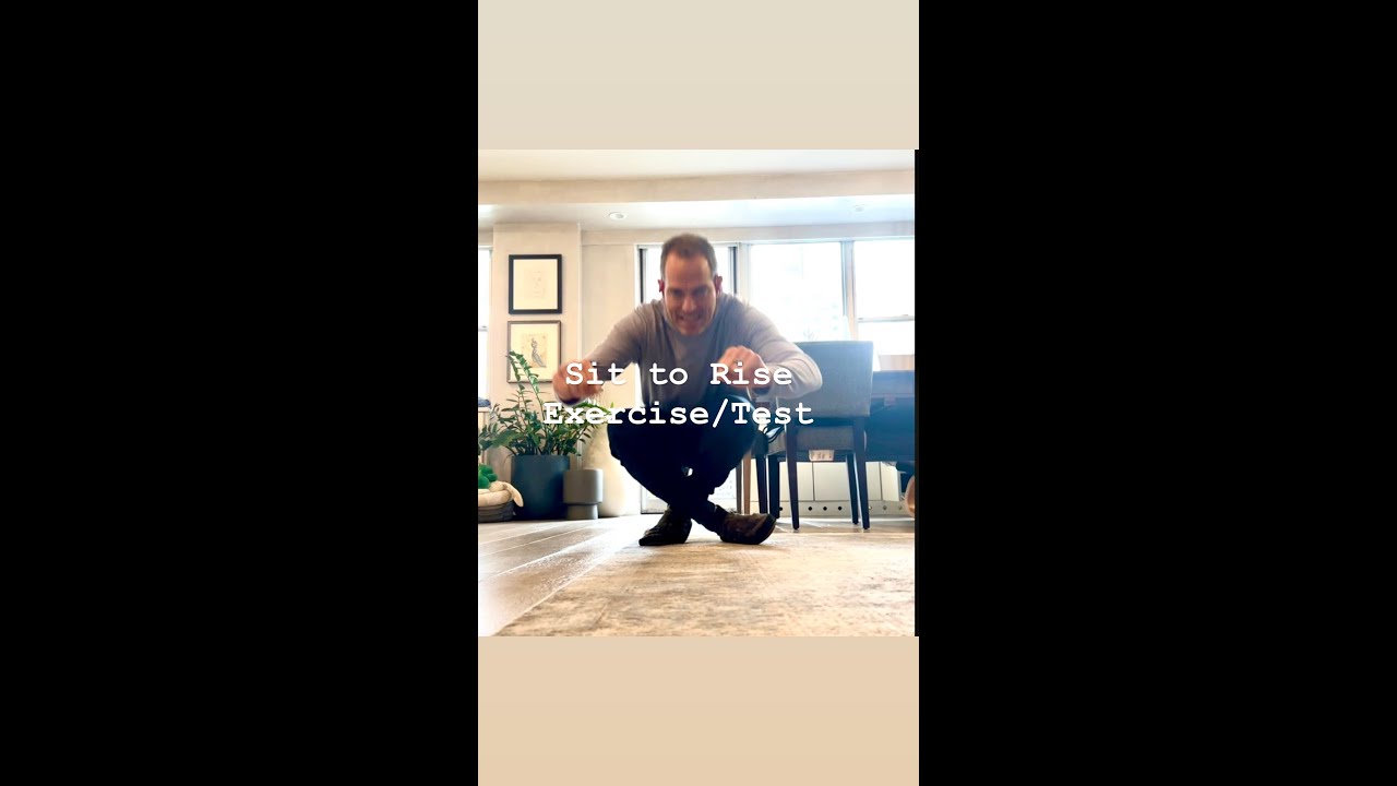 Sit to Rise Exercise Test - YouTube