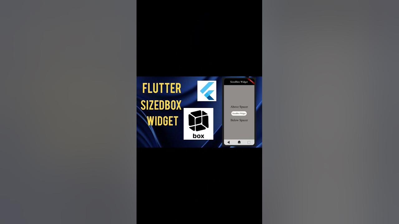 Flutter Sizedbox Widget. For full video 📷 link 🖇️ is given above ☝️. #flutterio #fluttertip ...