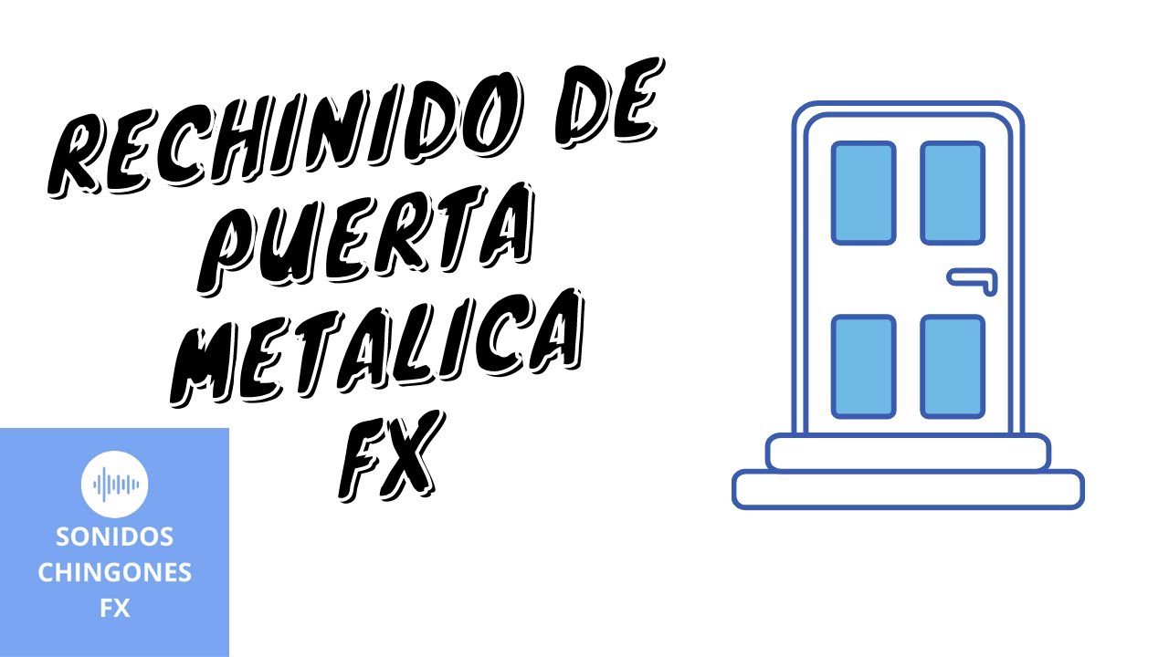 Puerta metalica rechinido - efecto de sonido de terror - YouTube