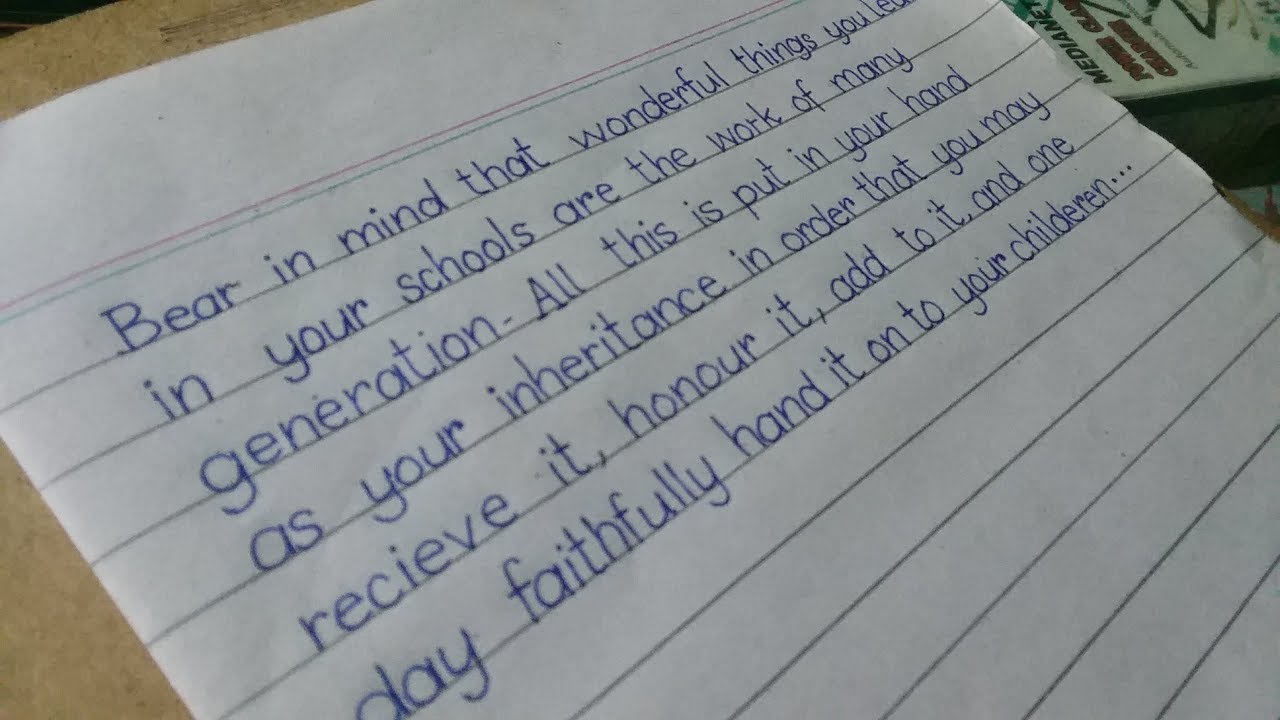 How to write Most Beautiful English Handwriting Calligraphy Like ...