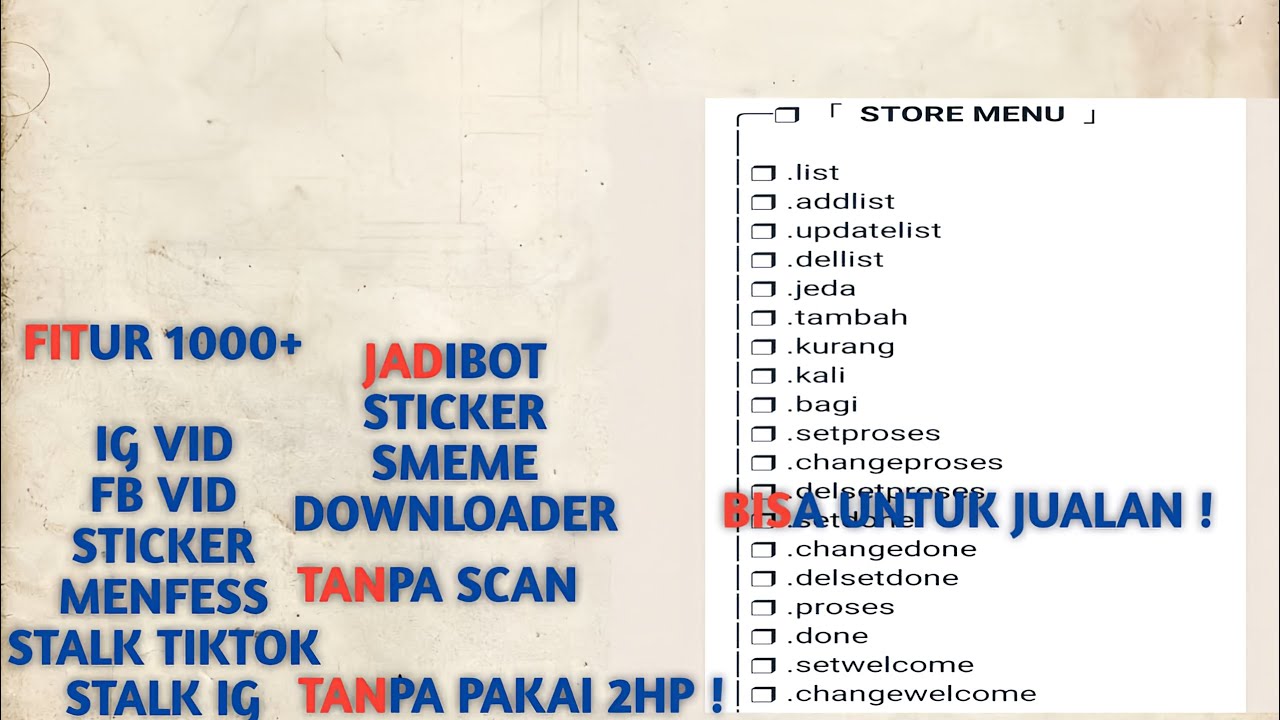 SC BOT WA TANPA SCAN || JER-BOTZ V32 || SCRIPT BOT WHATSAPP || BOT ...