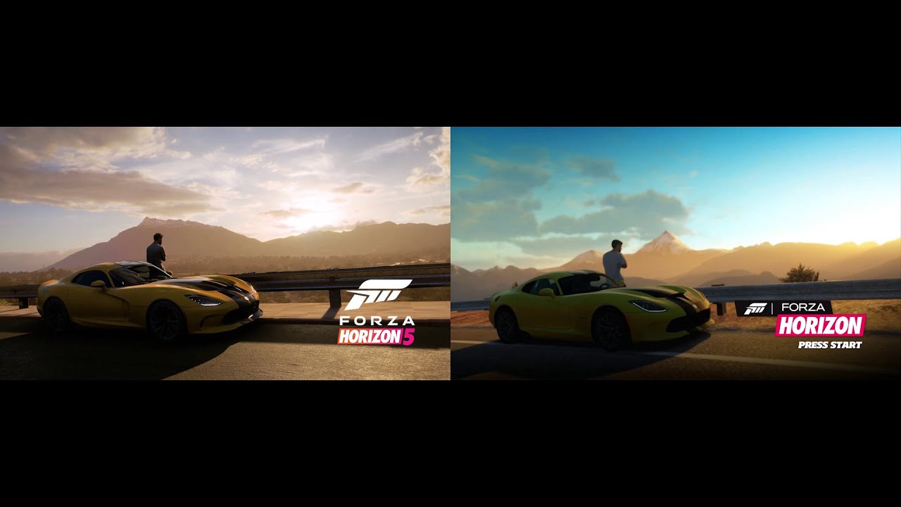 Forza Horizon 5 Anniversary Update Start Screens + Comparison - YouTube