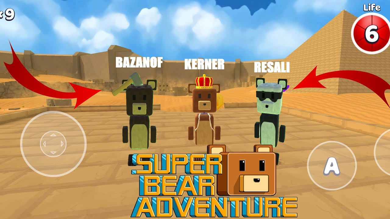 MULTIPLAYER 6!? in Super Bear Adventure gameplay walkthrough! WOW ...