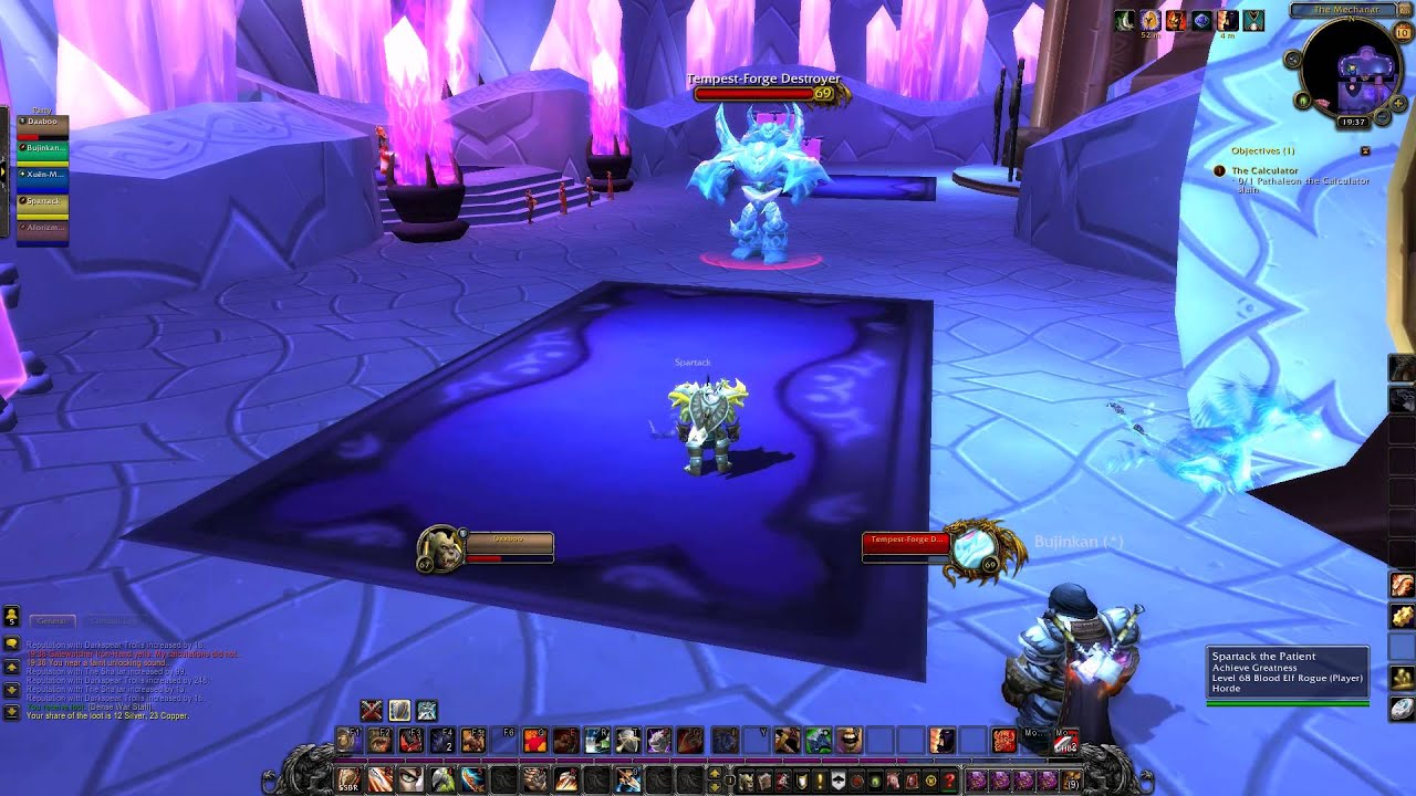 WoW - The Mechanar - Prot Warrior POV (level 67) - YouTube