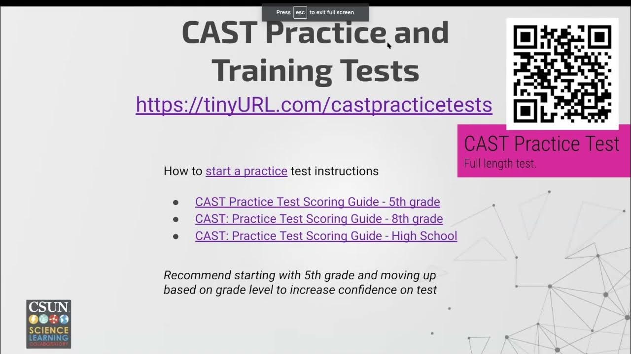 CAST 102: The California Science Test to assess the Next Generation ...