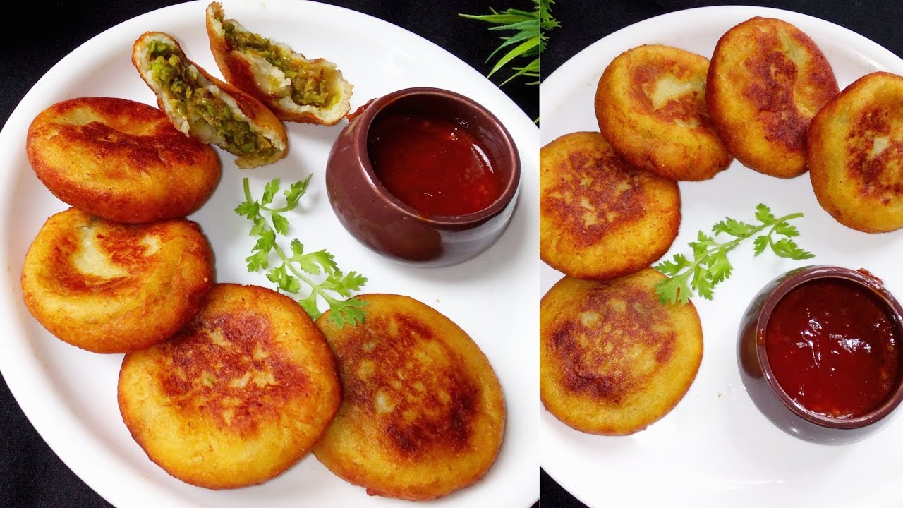 Matar Pattice Recipe|| Green peas stuffed aloo tikki|| The Shining Ritz ...