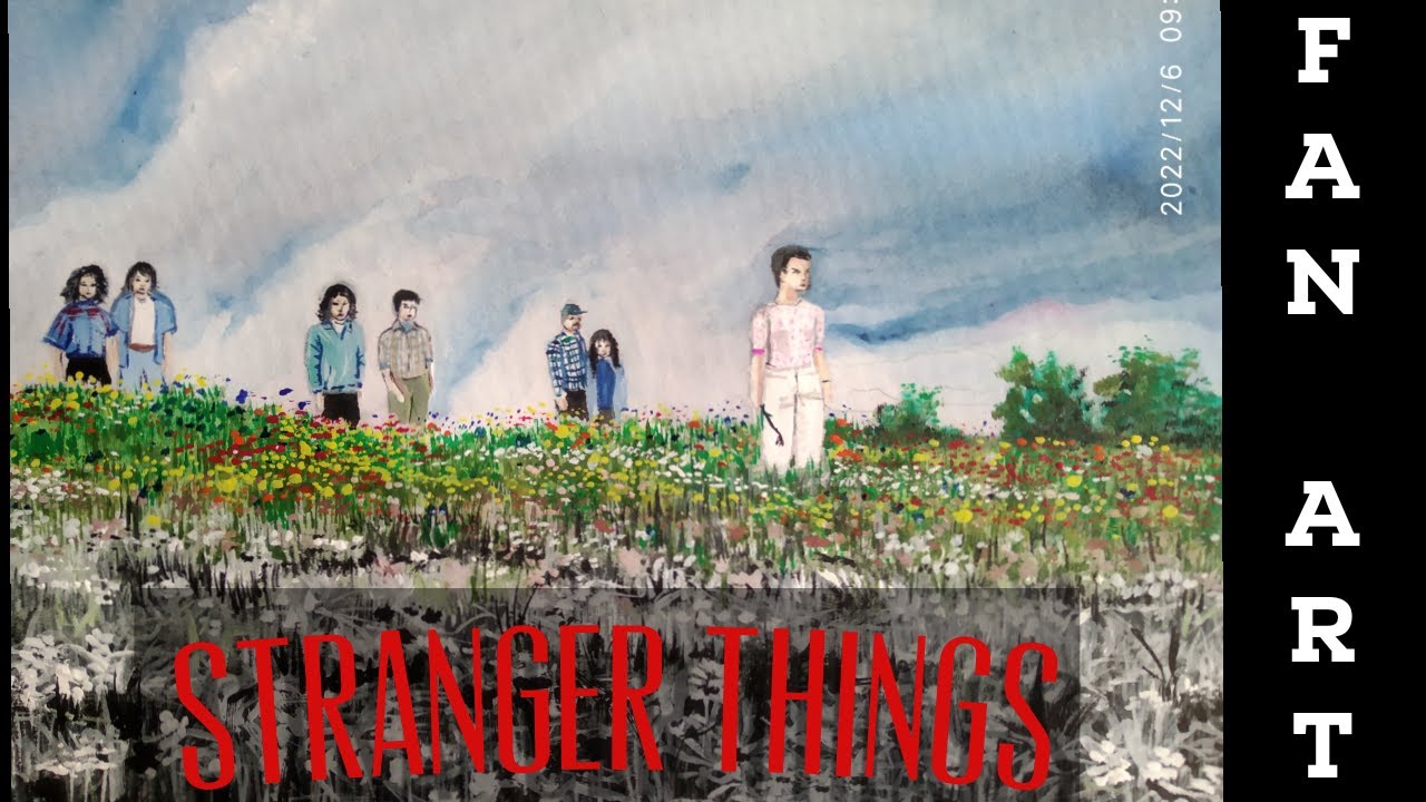STRANGER THINGS - How to draw Stranger Things Characters - Fanart - YouTube