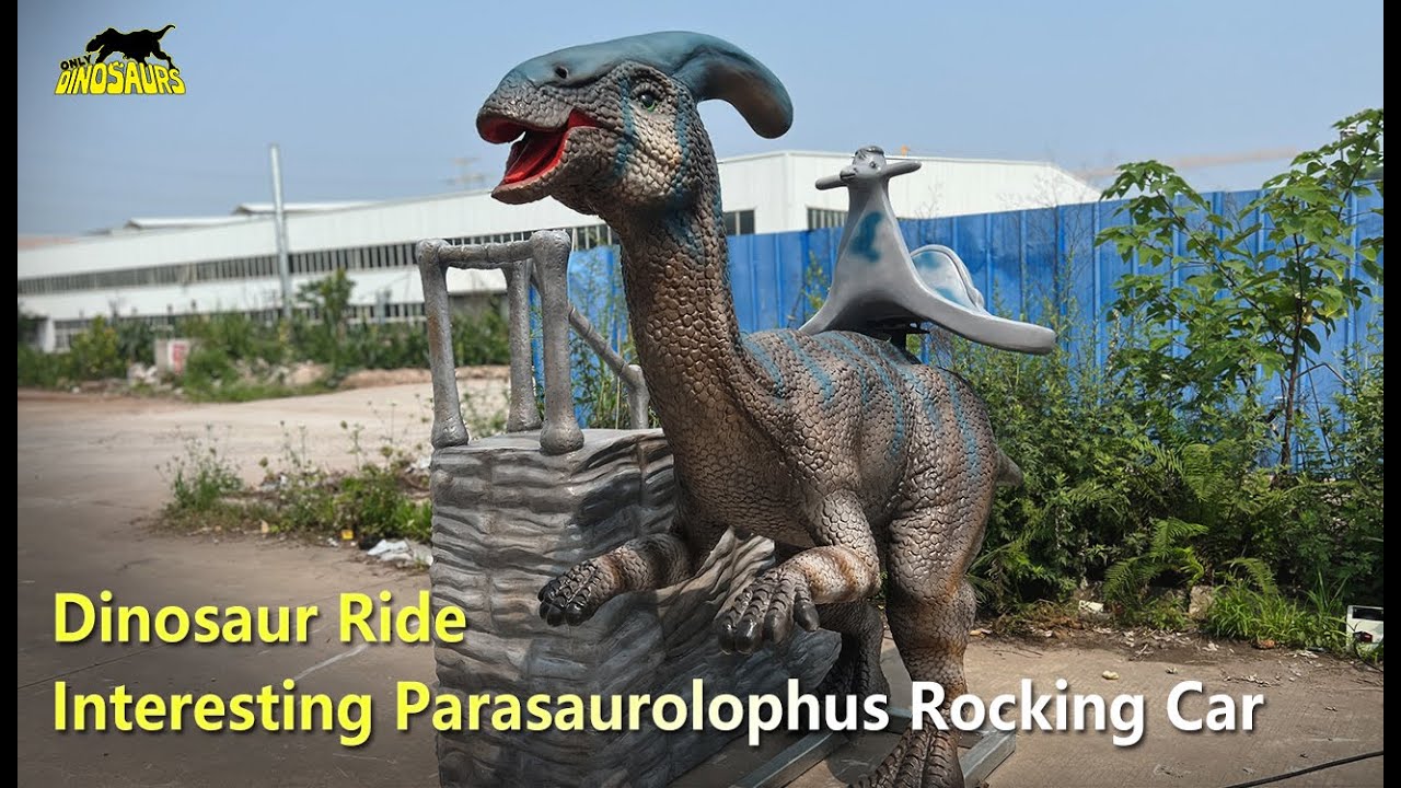 Realistic Interesting Parasaurolophus Rocking Car | Dinosaur Ride - YouTube