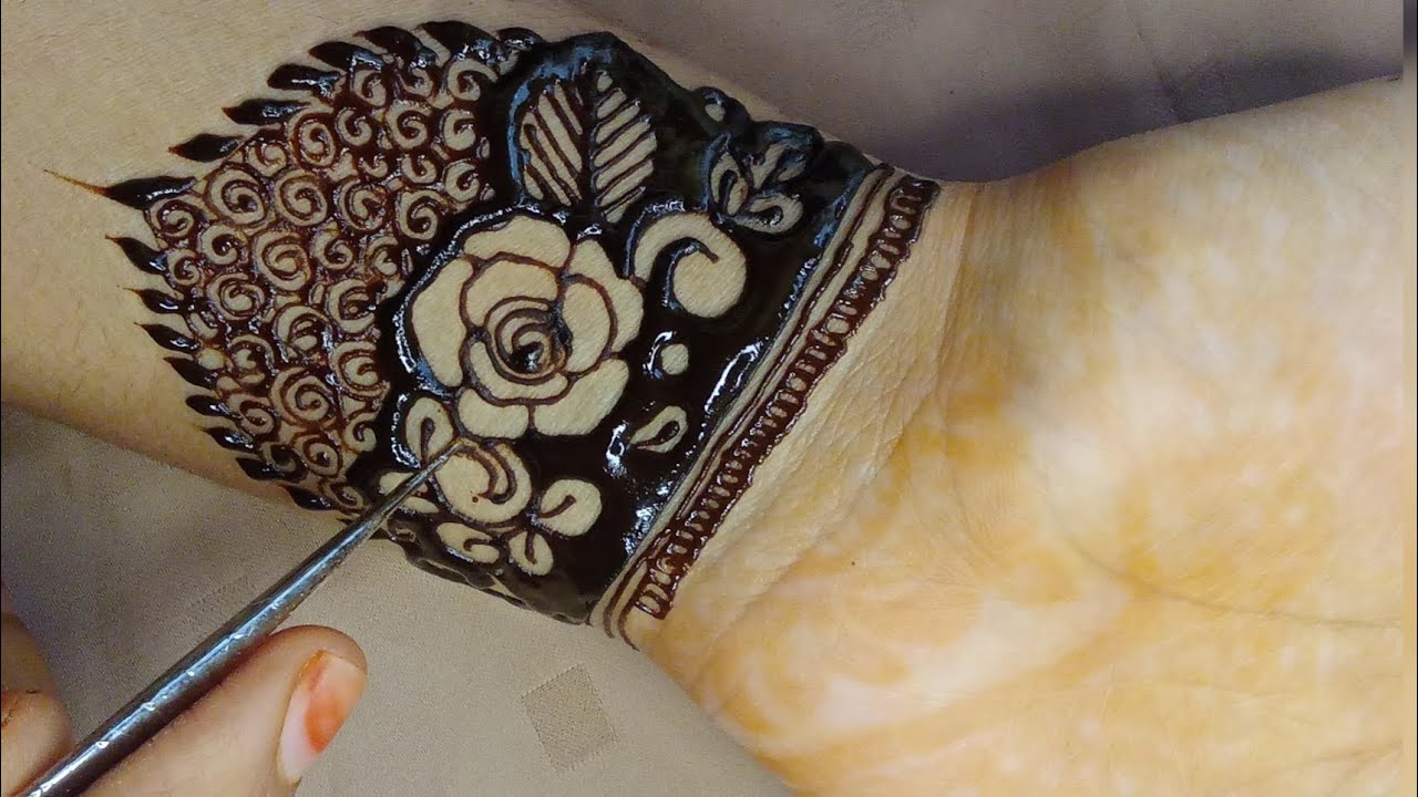 Easy and stylish mehnadi design| Heavy mehandi design for wedding ...