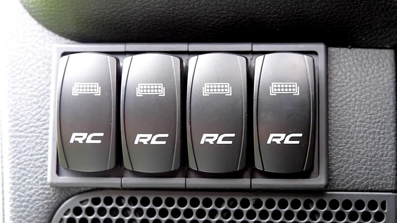 LED Backlit Rocker Switches & Switch Housing by Rough Country - YouTube