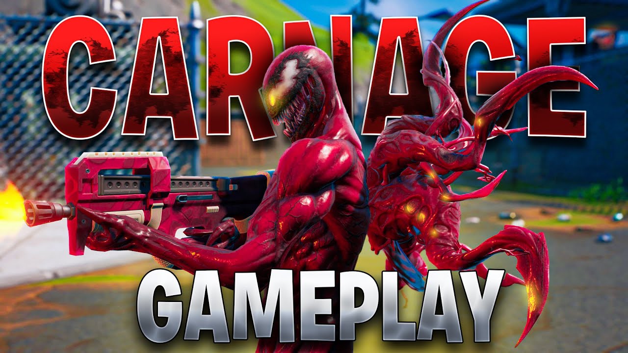 Is This The Best Tier 100 Skin In Fortnite? (CARNAGE Skin Gameplay ...