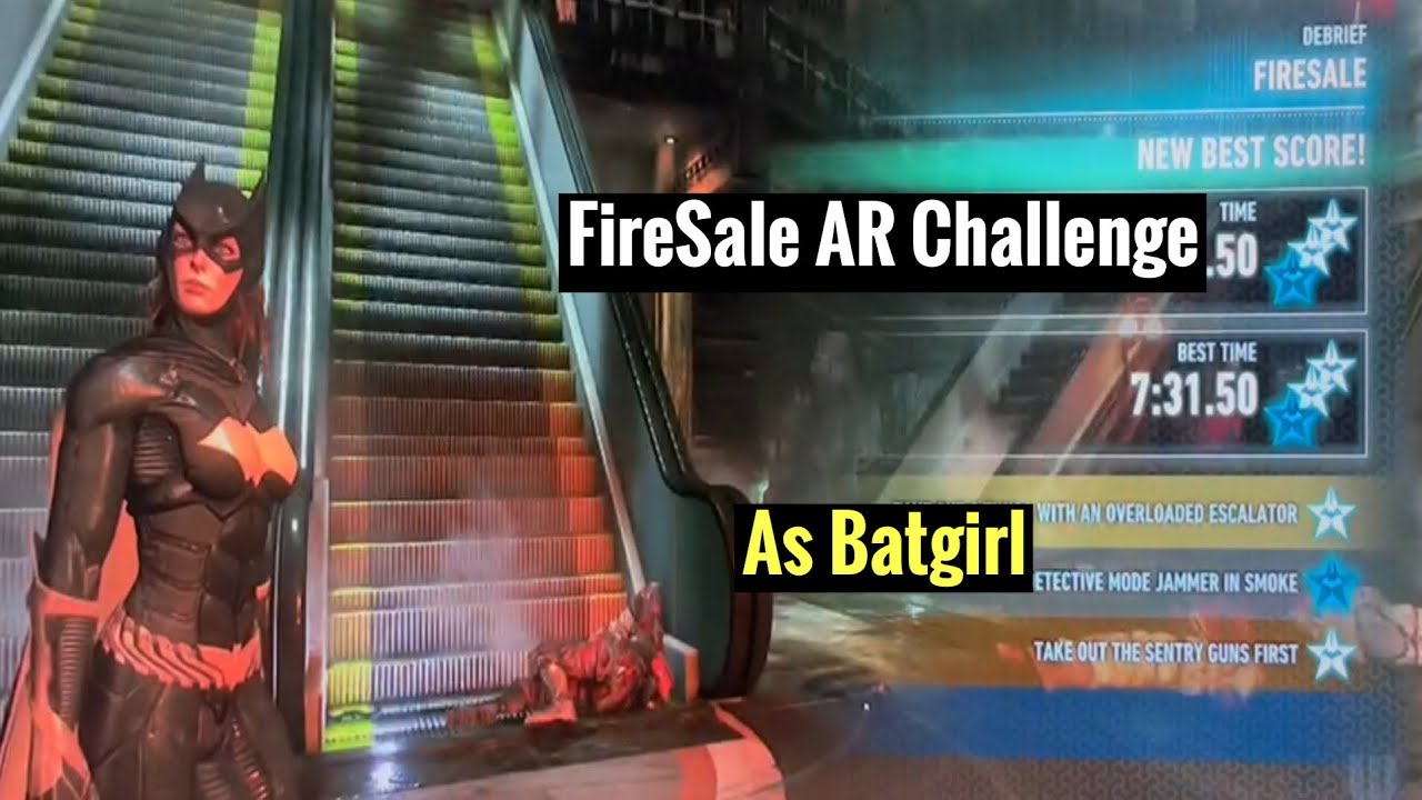 Batman Arkham Knight - FireSale AR Challenge - As Batgirl - YouTube