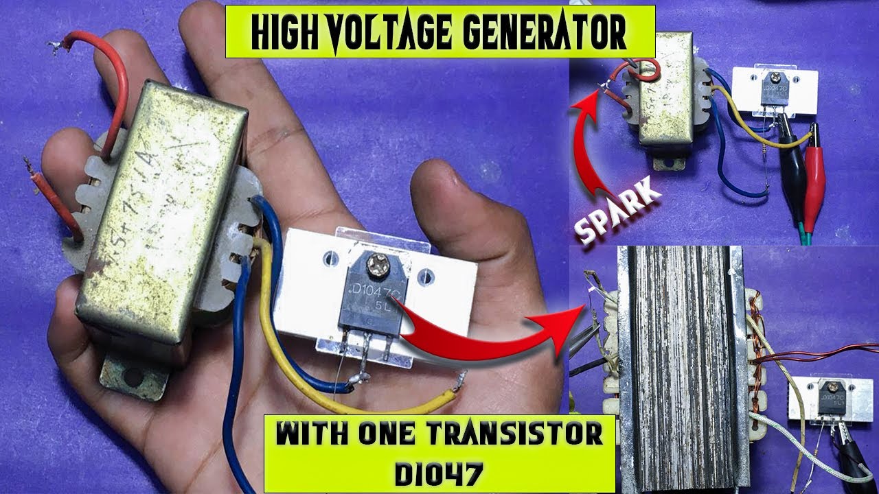 DIY & Simple 1KV Generator | High Voltage Generator With D1047 ...
