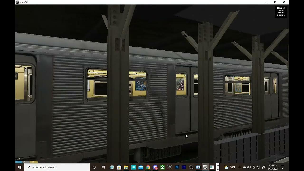 (OpenBVE: R32-R38 Showcase) R32 Phase II B passing 81st Street - YouTube