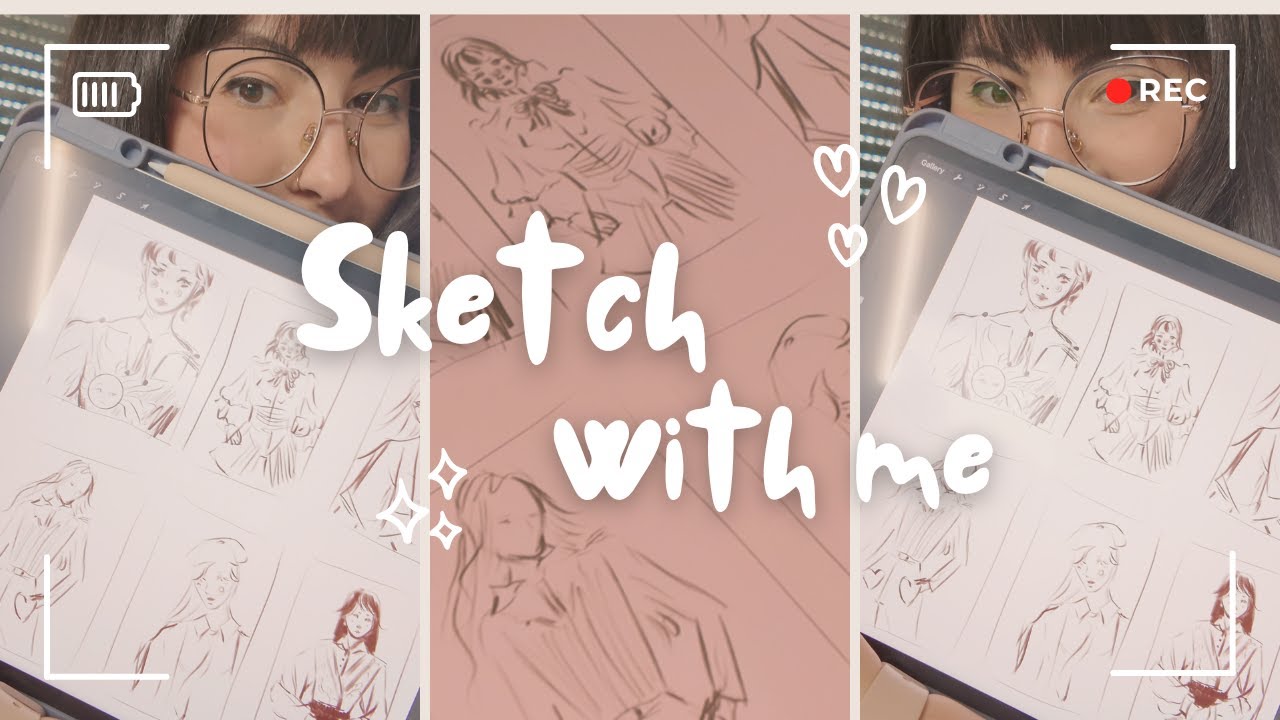 Sketch with me: 1 overcome perfectionism and embrace wonky sketches - YouTube