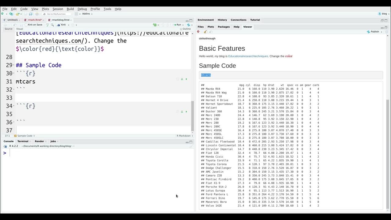 Intro To R Markdown Youtube