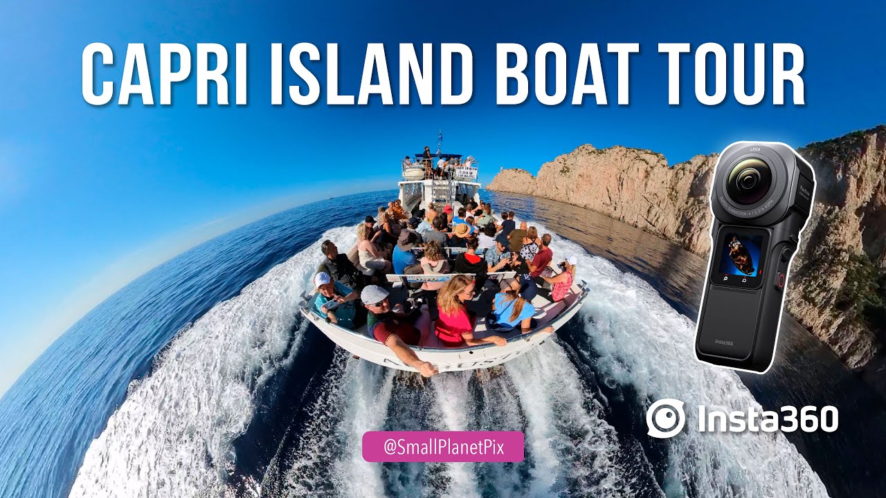 Capri Island Boat Tour 🇮🇹 - Insta 360 view - YouTube