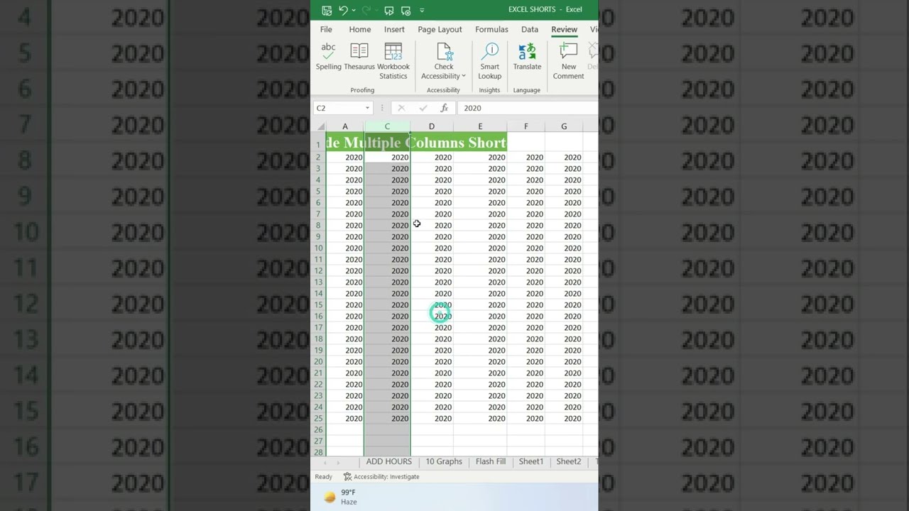 How To Hide Multiple Columns In Excel With This Simple Shortcut How To Hide Multiple Columns In Excel With This Simple Shortcut