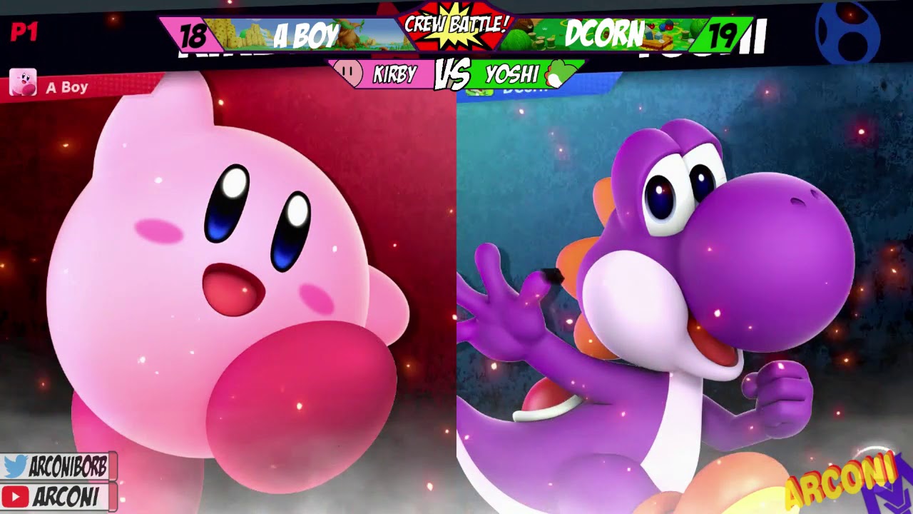 Kirby vs Yoshi Crew Battle! - YouTube