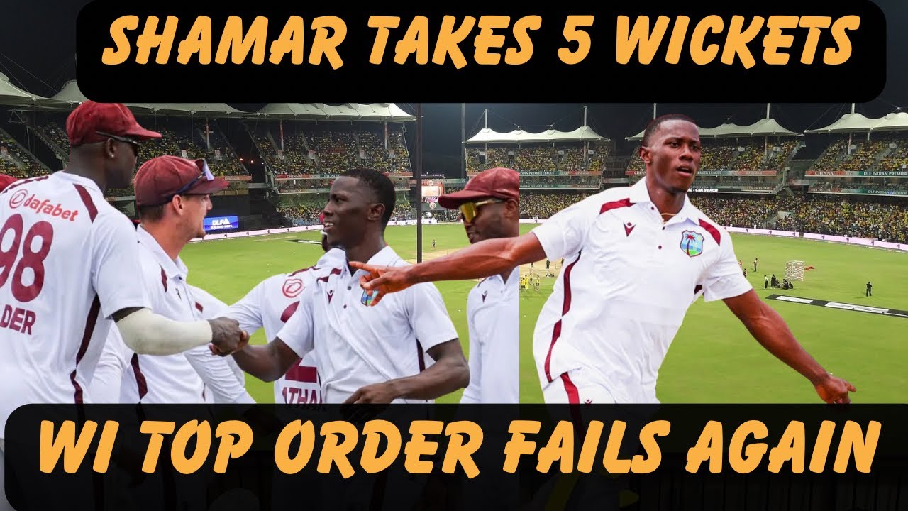 Shamar’s Five Wicket Haul At Home Got WI In The Game, But Batsmen Gave ...