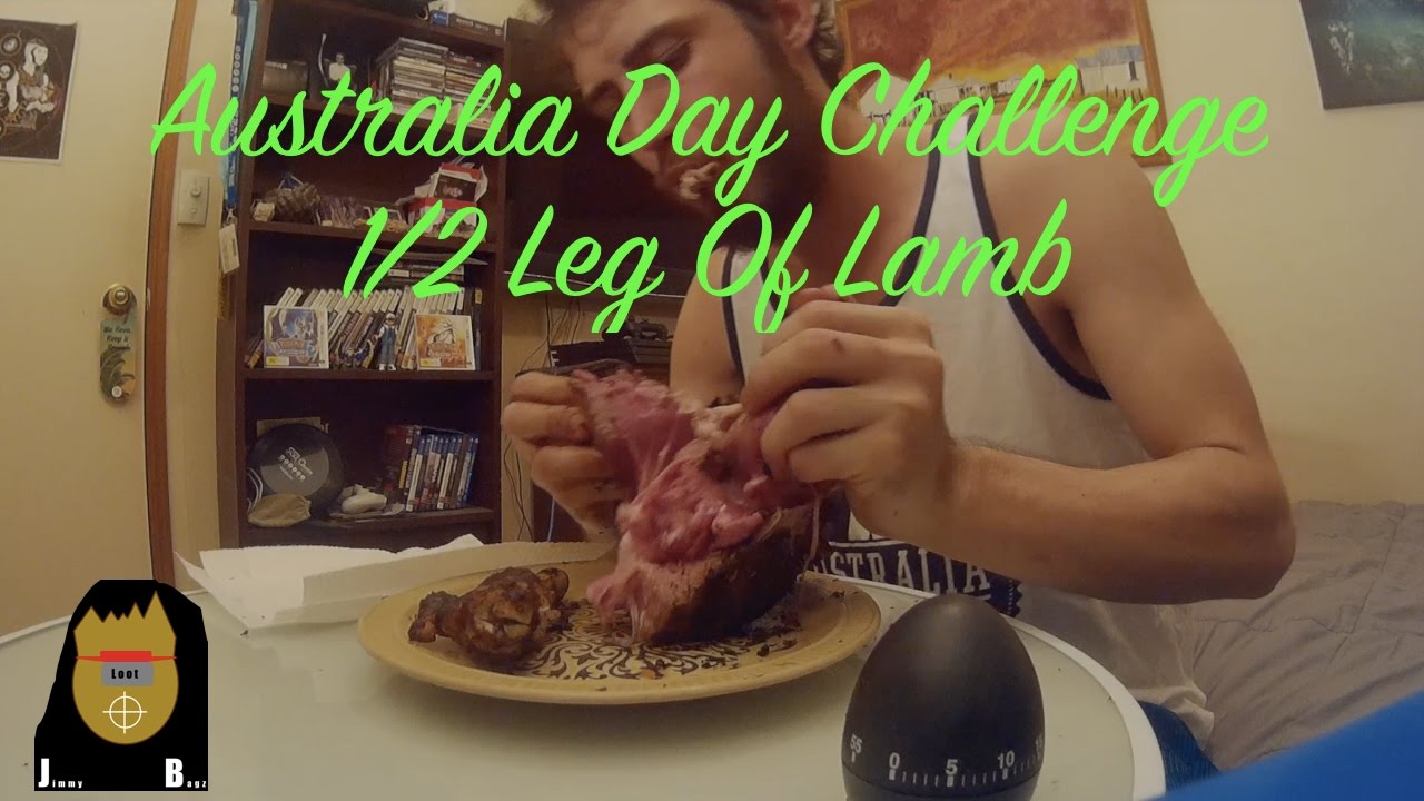 Australia Day Challenge: Half A Leg Of Lamb I Seasoned Myself - YouTube