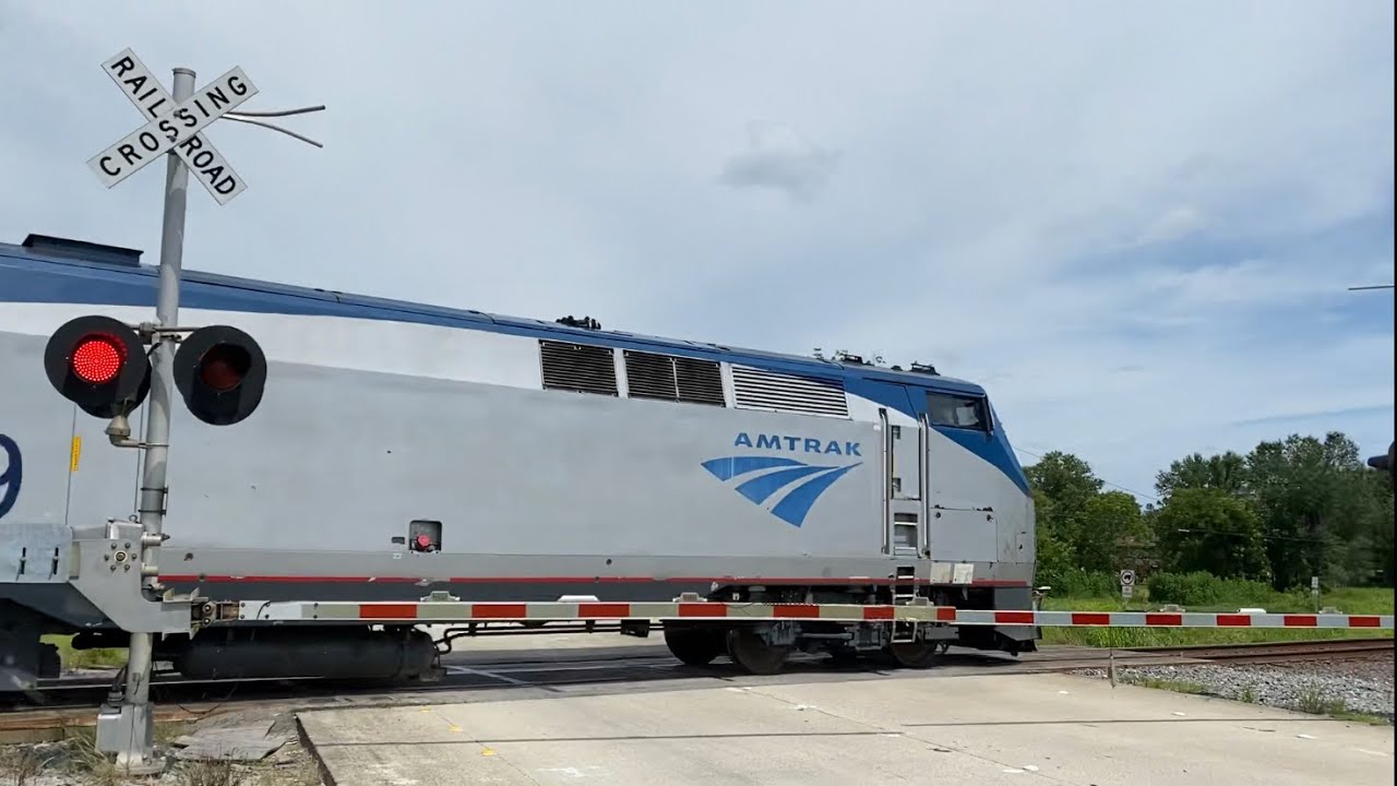 Amtrak #1 Sunset Limited Passes Through Interstate 10 Eastbound ...