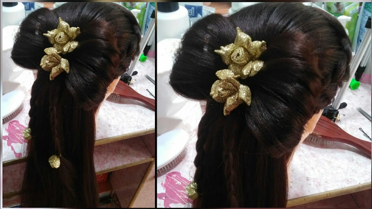 Beautiful and amazing hairstyle/boo hairstyle very easy to make - YouTube