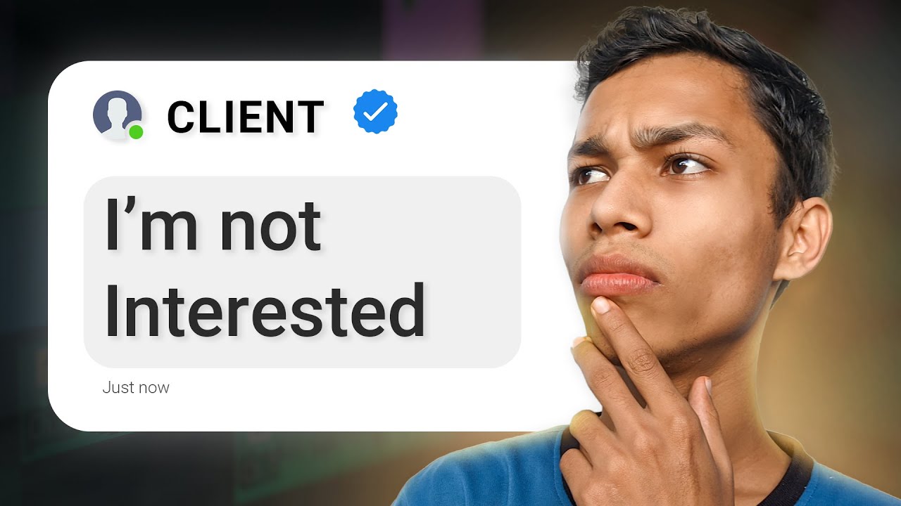 Why You're NOT GETTING Client as Video Editor - YouTube