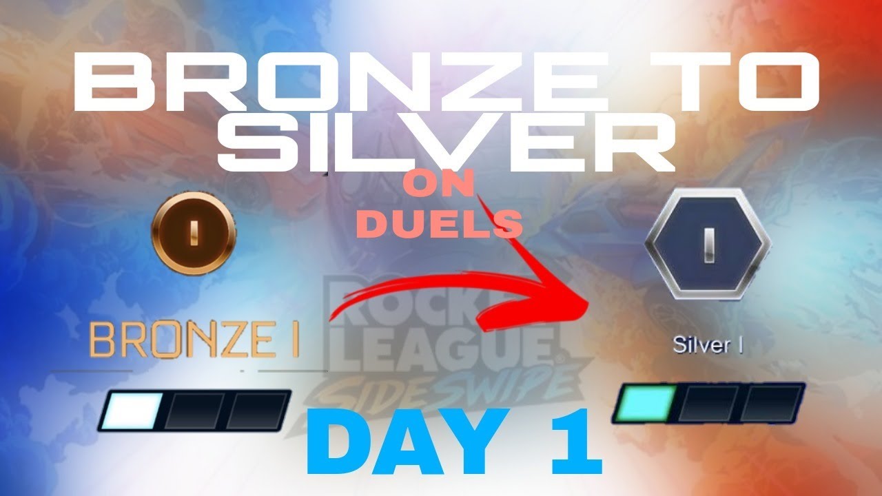 TRYING TO GET SILVER RANK ON DUELS (DAY 1) IN ROCKET LEAGUE SIDESWIPE ...