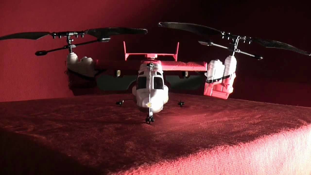RC Osprey Review civilian version ba609 military V22 - YouTube