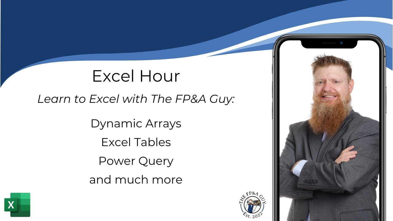 Excel Hour - Learn to Excel with The FP&A Guy - YouTube