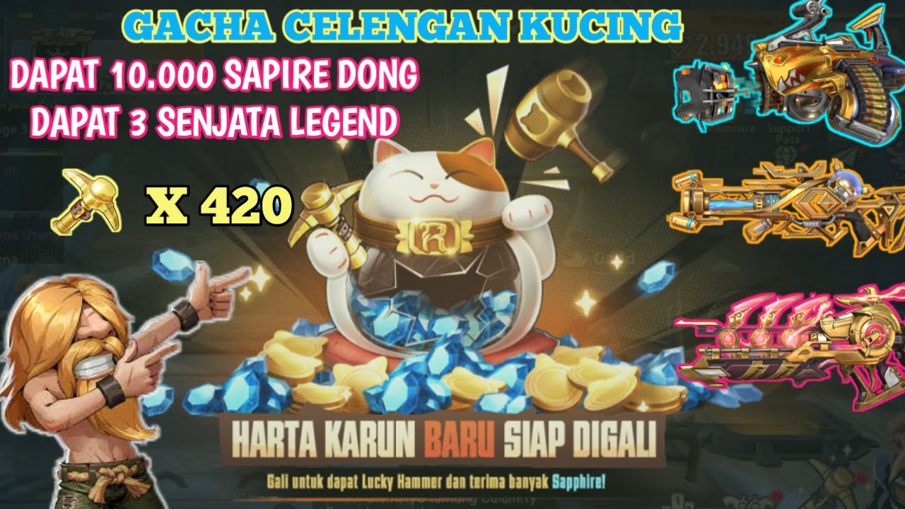 GACHA UNTUNG BANYAK YA DI EVENT INI GUYS CELENGAN KUCING METAL SLUG ...