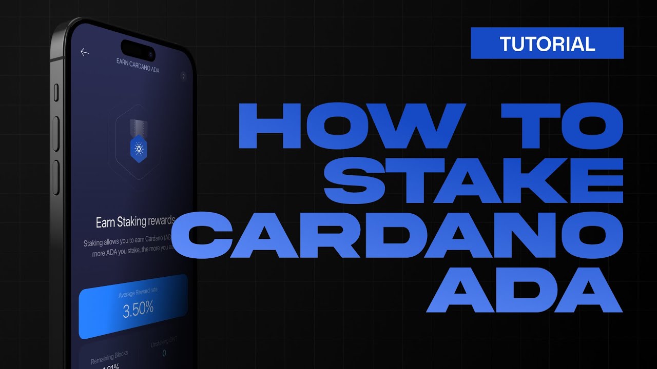 How to stake Cardano ADA | Cardano Staking - YouTube