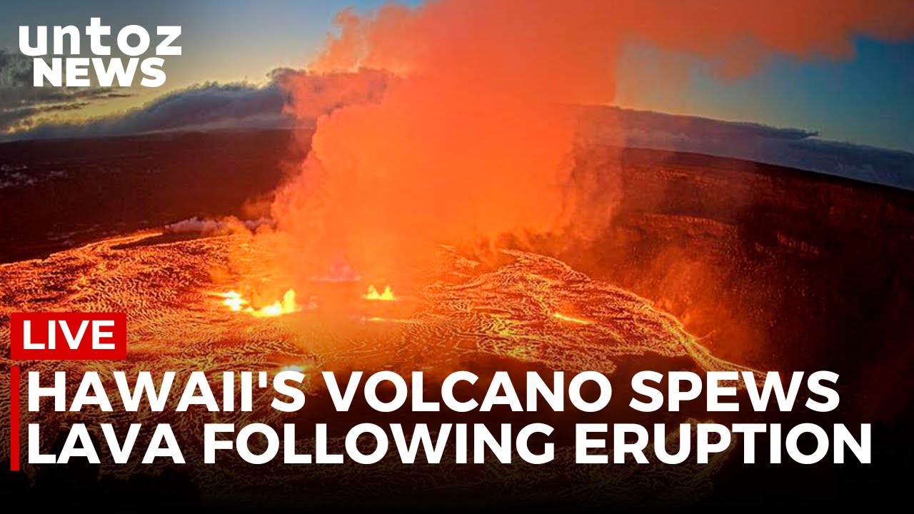 LIVE: Hawaii's Kilauea volcano spews lava following eruption - YouTube