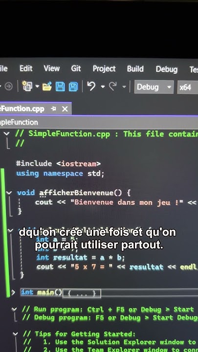 Les fonctions en programmation - YouTube