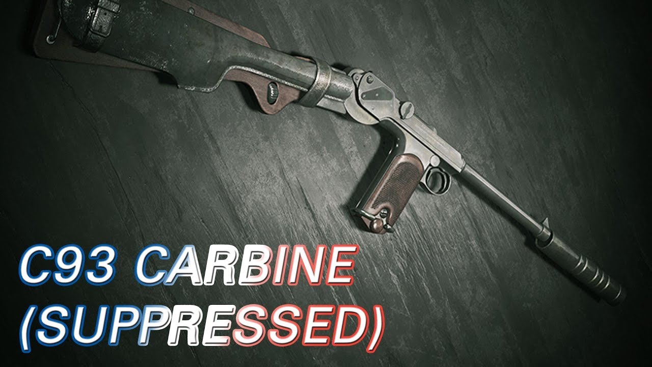 Battlefield 1 - C93 Carbine - Pilot/Tanker Silenced Pistol Gameplay ...