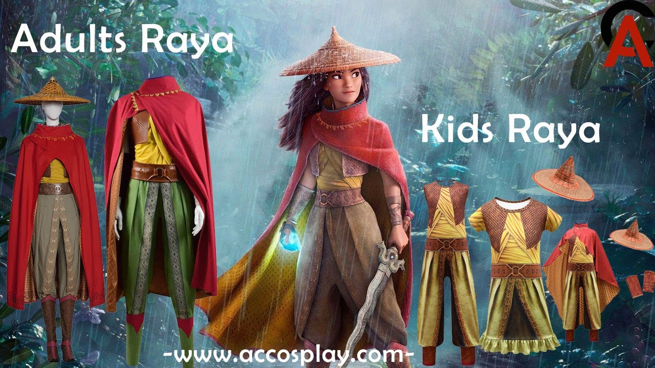 Disney Kids Adults Raya Costumes Show | ACcosplay.com - YouTube