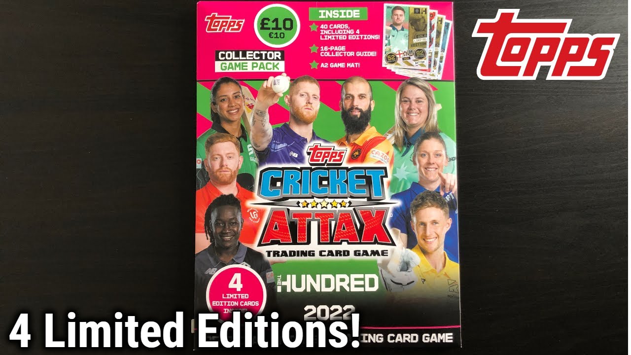 Collector Game Pack Opening - Topps Cricket Attax The Hundred 2022 ...