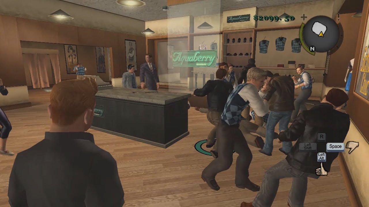 Bully SE: Preps and Greasers fighting at the fancy clothes store - YouTube