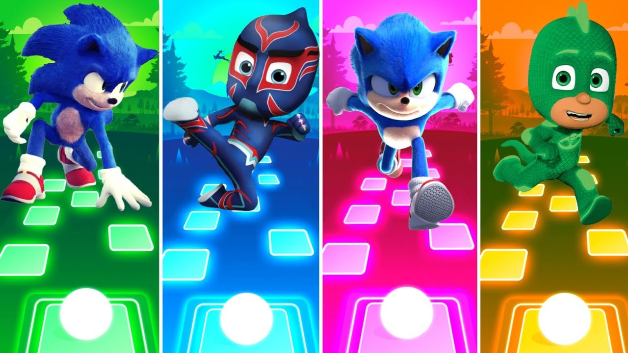 Sonic prime 🆚 Pj Masks Night Ninja 🆚 Sonic Shadow 🆚 Sonic Gregg 🎵🎧 ...