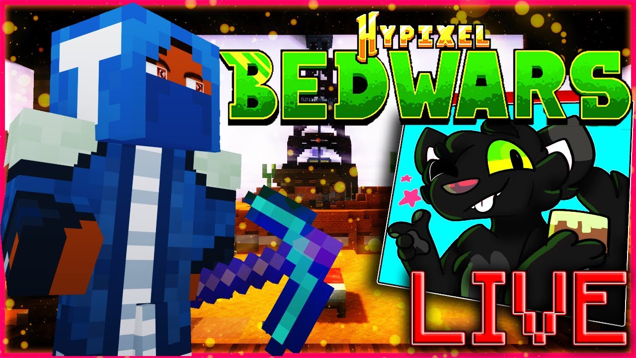 Minecraft Hypixel Bedwars Live Stream RIGHT NOW w/@Flipzcat - YouTube